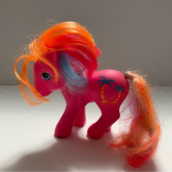 Toys | My Little Pony Hot Pink Tropical Ponies Pina Colada Palm Trees ...